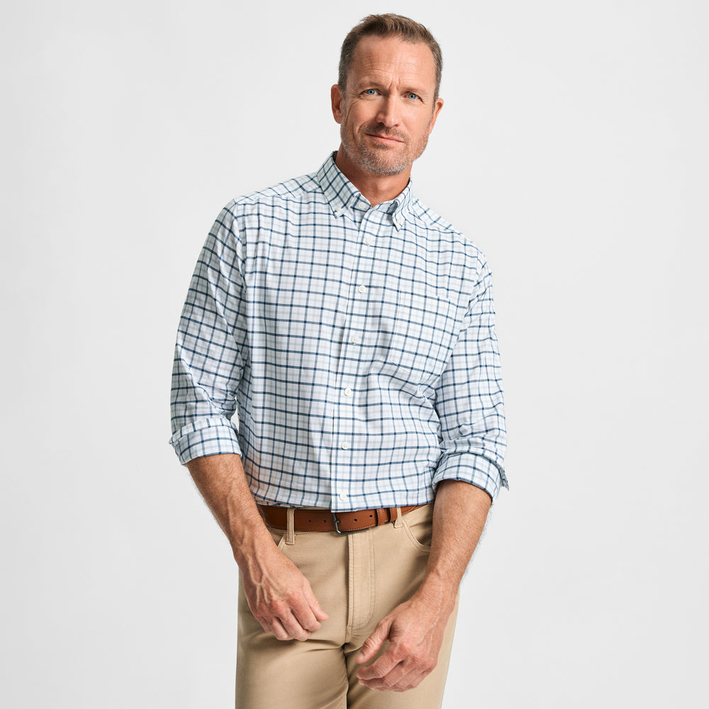 Graham Cotton Blend Sport Shirt | GenTeal Men's Apparel