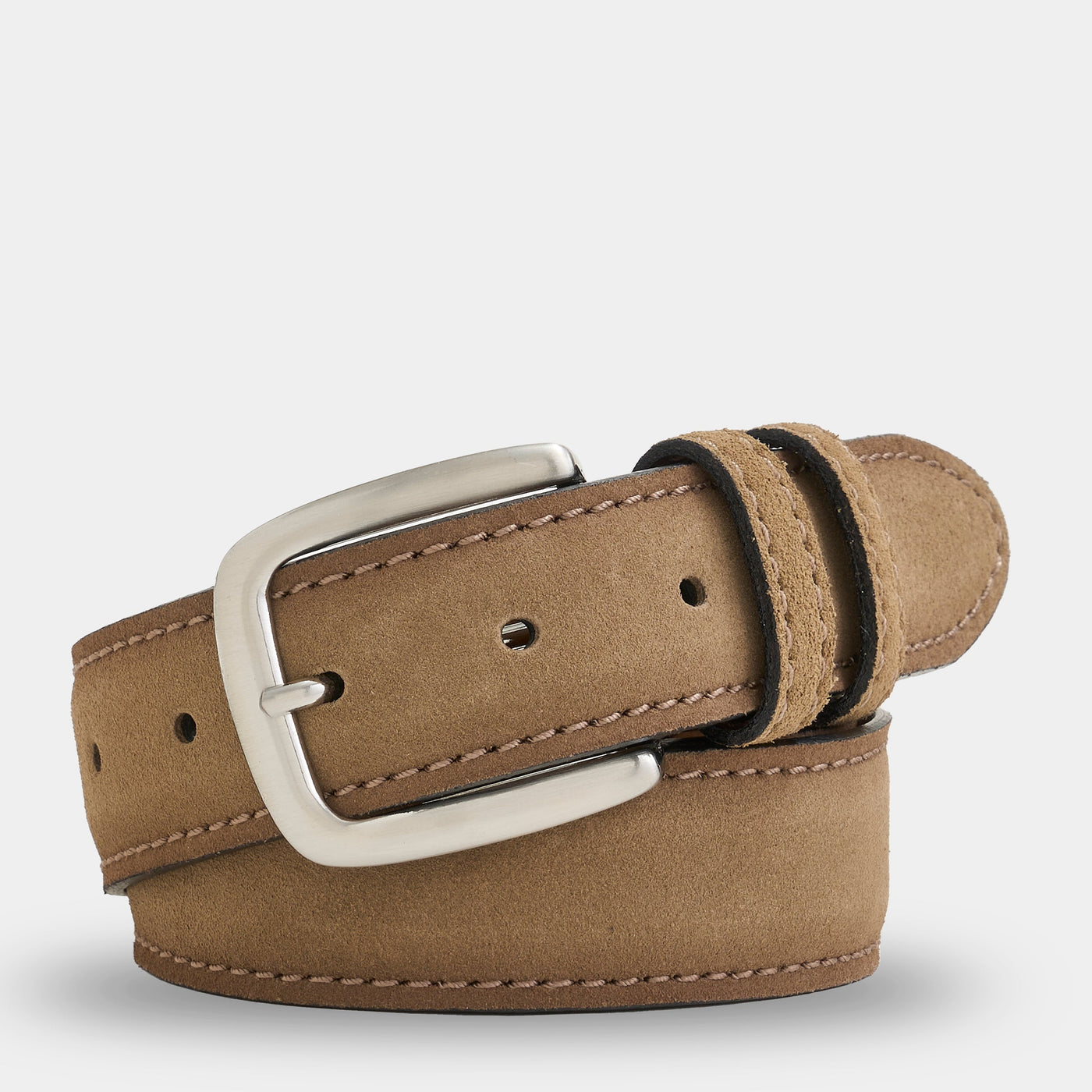 Tan Suede Belt | GenTeal Men's Apparel
