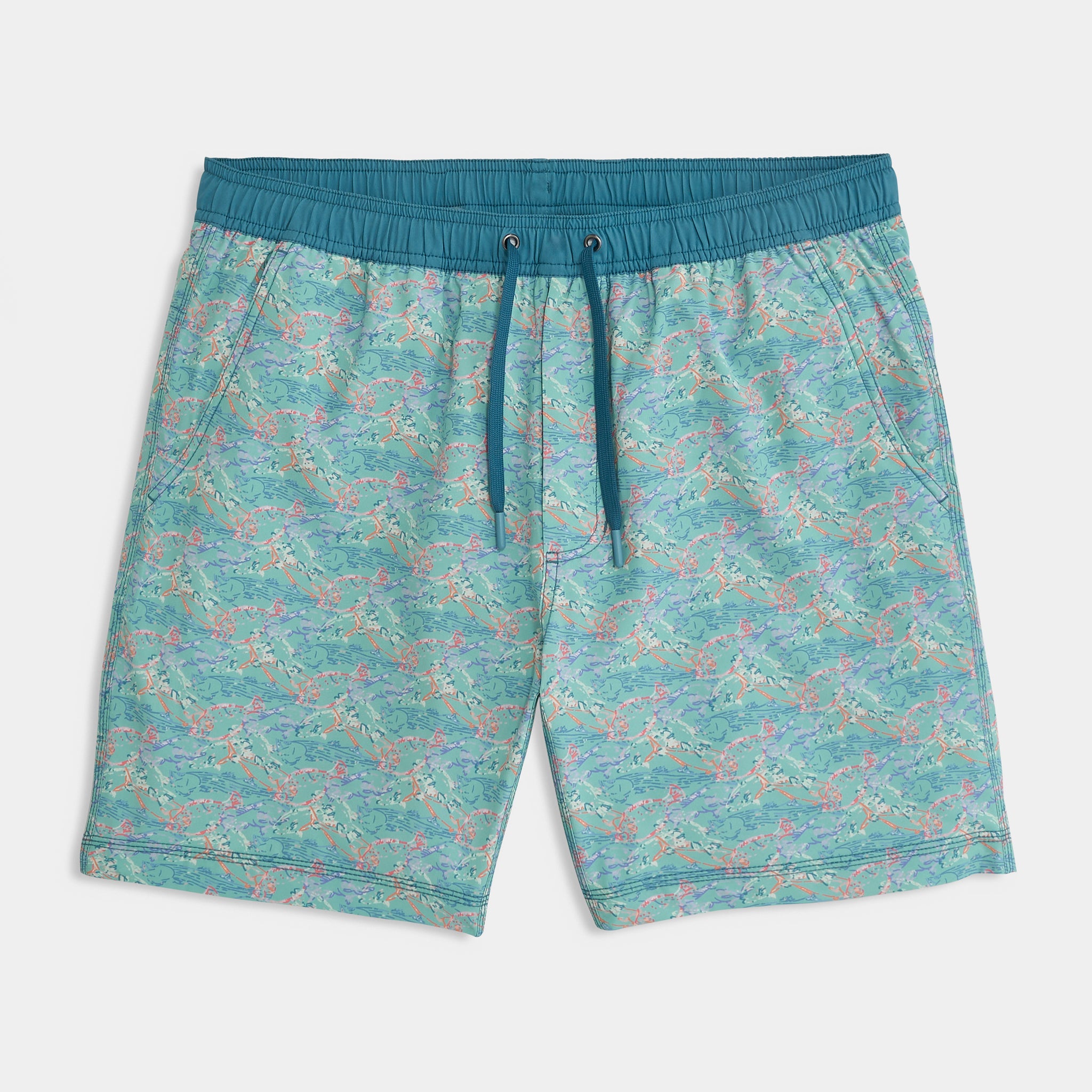 Teal Shoreline Marina Performance Swim | GenTeal Men's Apparel